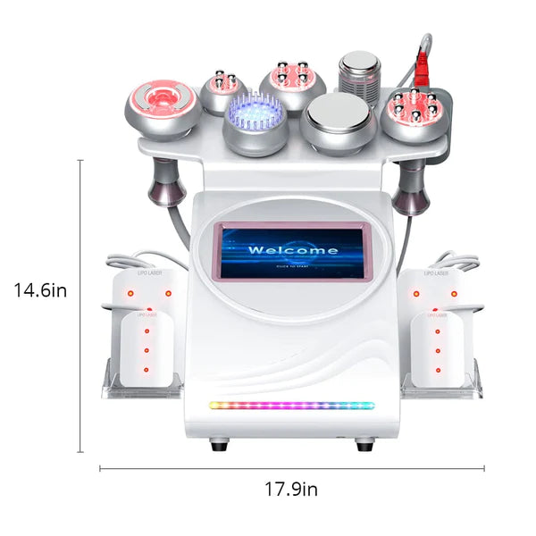 80K Ultrasonic Cavitation with 5mw Lipo Laser Pads RF EMS BIO Machine