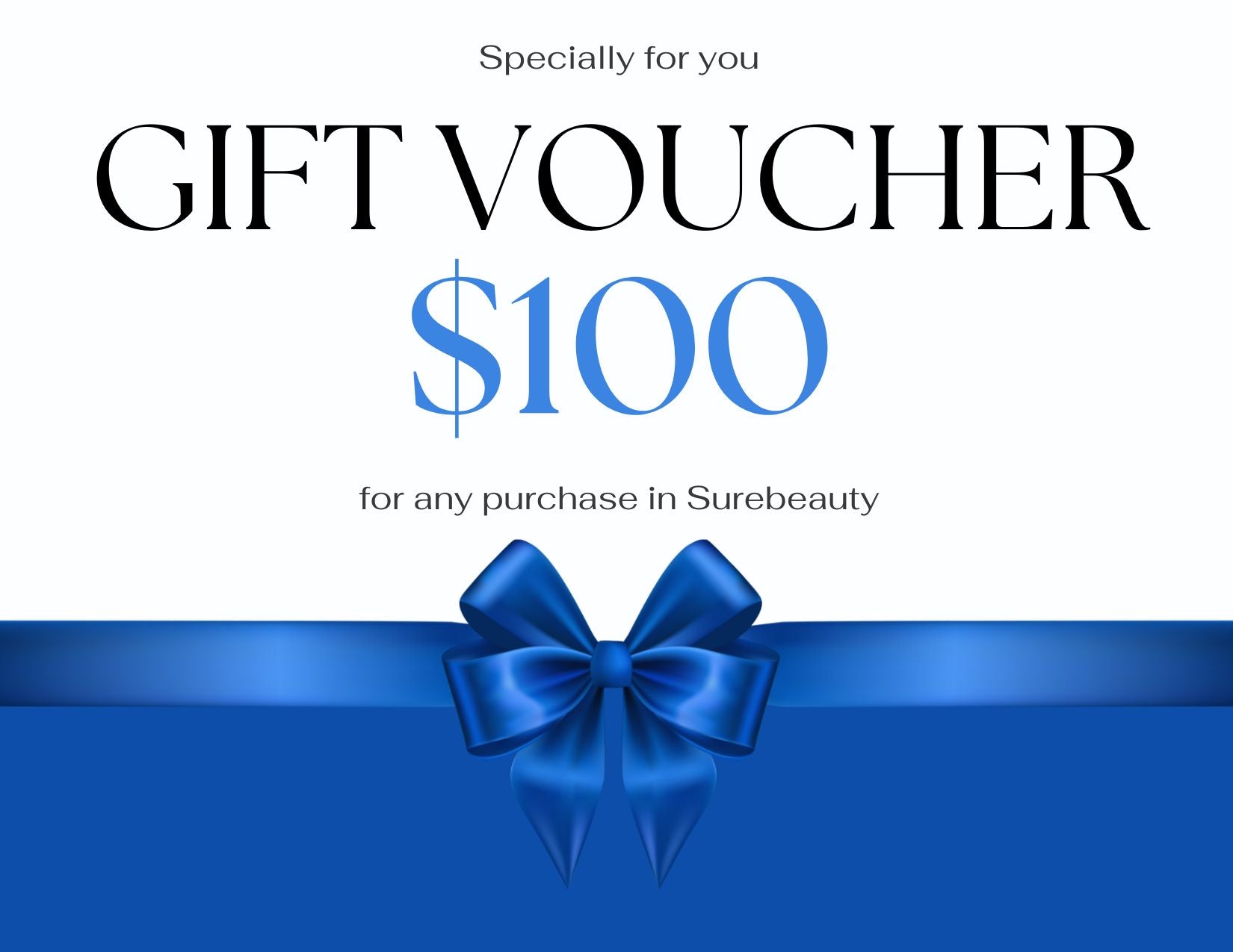 Surebeauty $100 Gift Card[10% OFF in the checkout page]