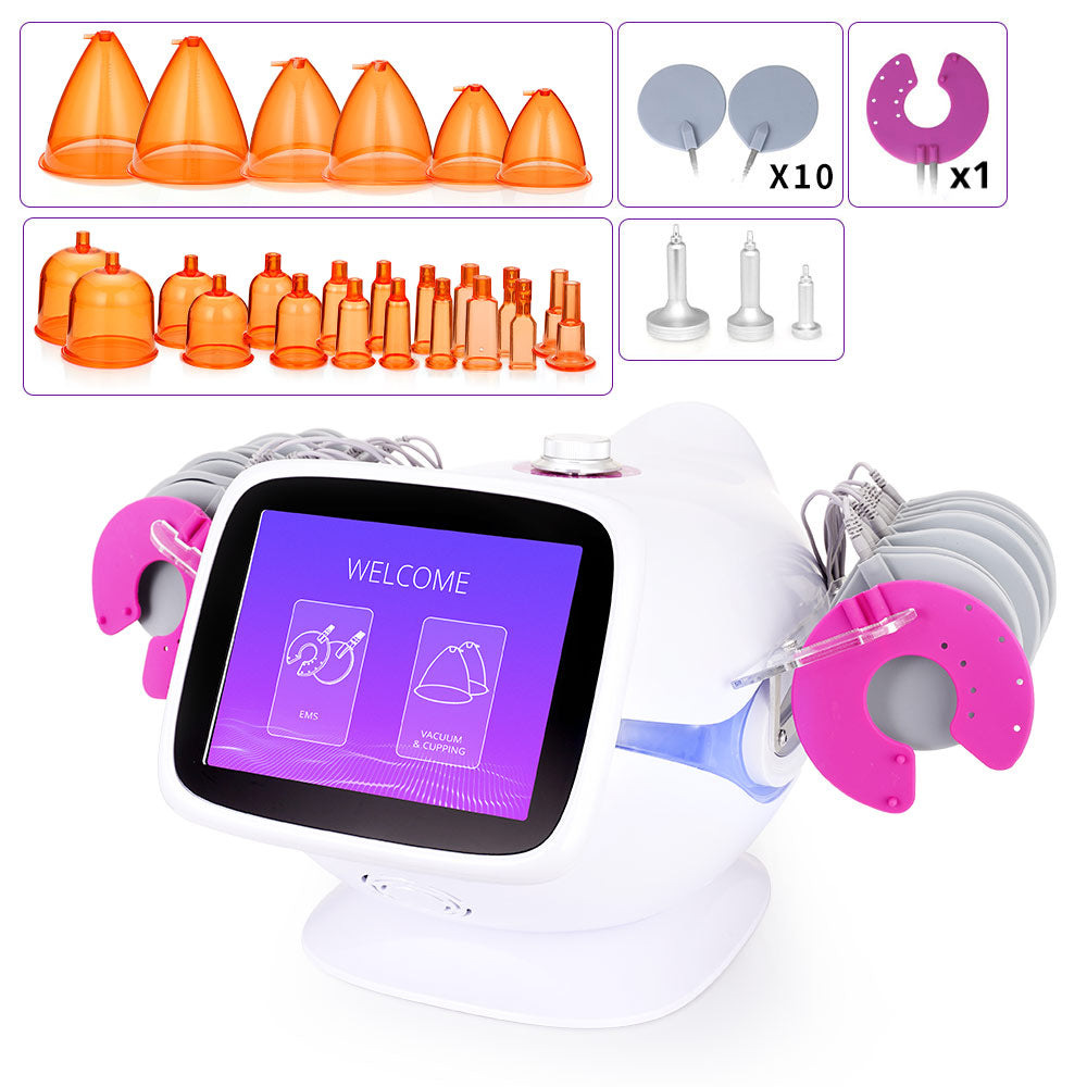 10 Pairs of EMS Pads And 1 Pair Breast Pads Vacumm Cupping Breast Enha
