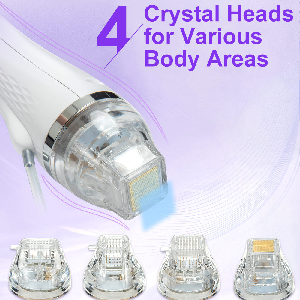 Gold Micro Crystal RF Machine Cold Hammer Skin Tightening Pore Refinin