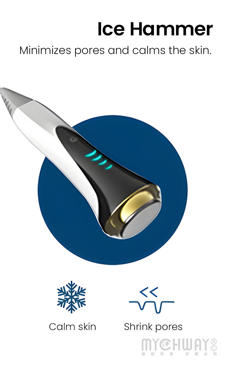 8 In 1 Smart Ice Blue Facial Care Machine For Cleansing, Hydration, Sk