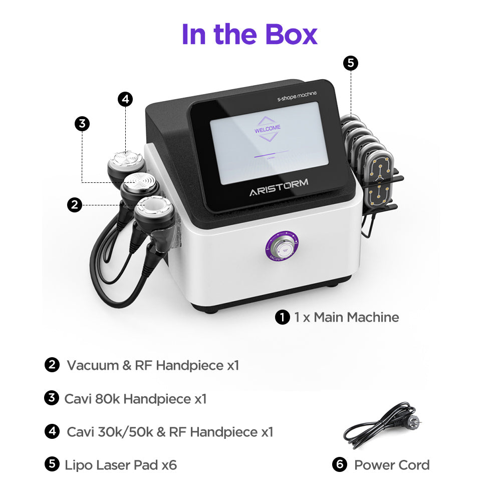 Aristorm S Shape Machine 30k 50k 80k Cavitation Machine For Pro Use