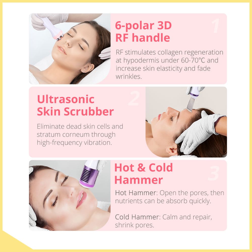 6 In 1 Ultrasound Facial Beauty Machine | Surebeauty