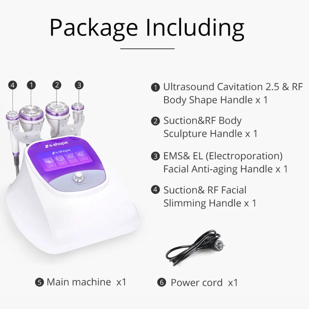 S Shape Body With S Shape Cavitation Machine